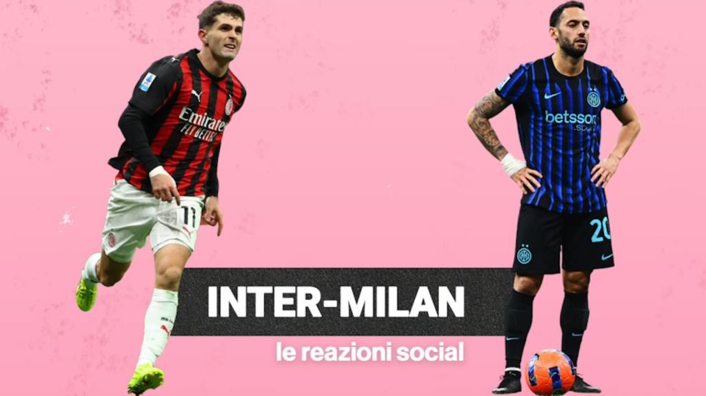 Derby Inter-Milan 0-1: le reazioni social dei tifosi nerazzurri e rossoneri